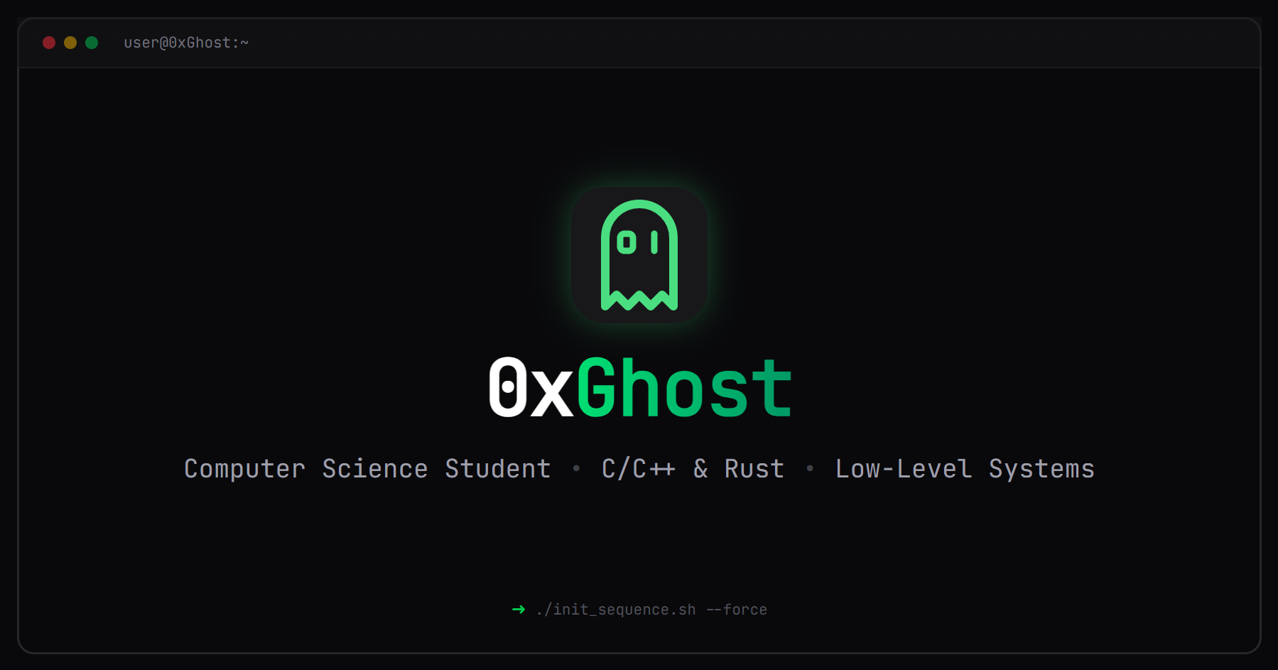 0xGhost // System Root